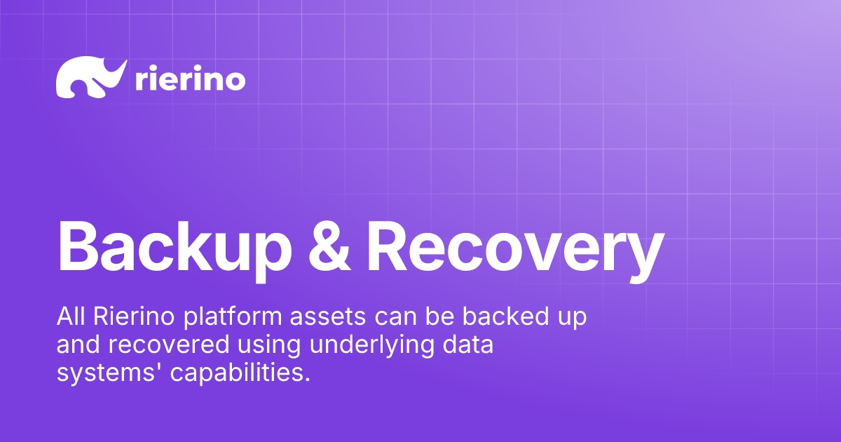 Backup & Recovery | Rierino