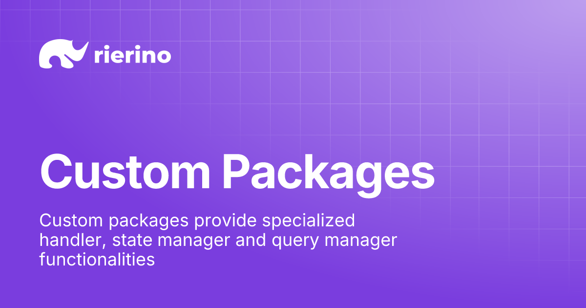 Custom Packages | Rierino