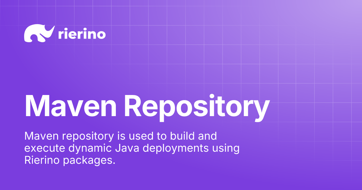 Maven Repository | Rierino