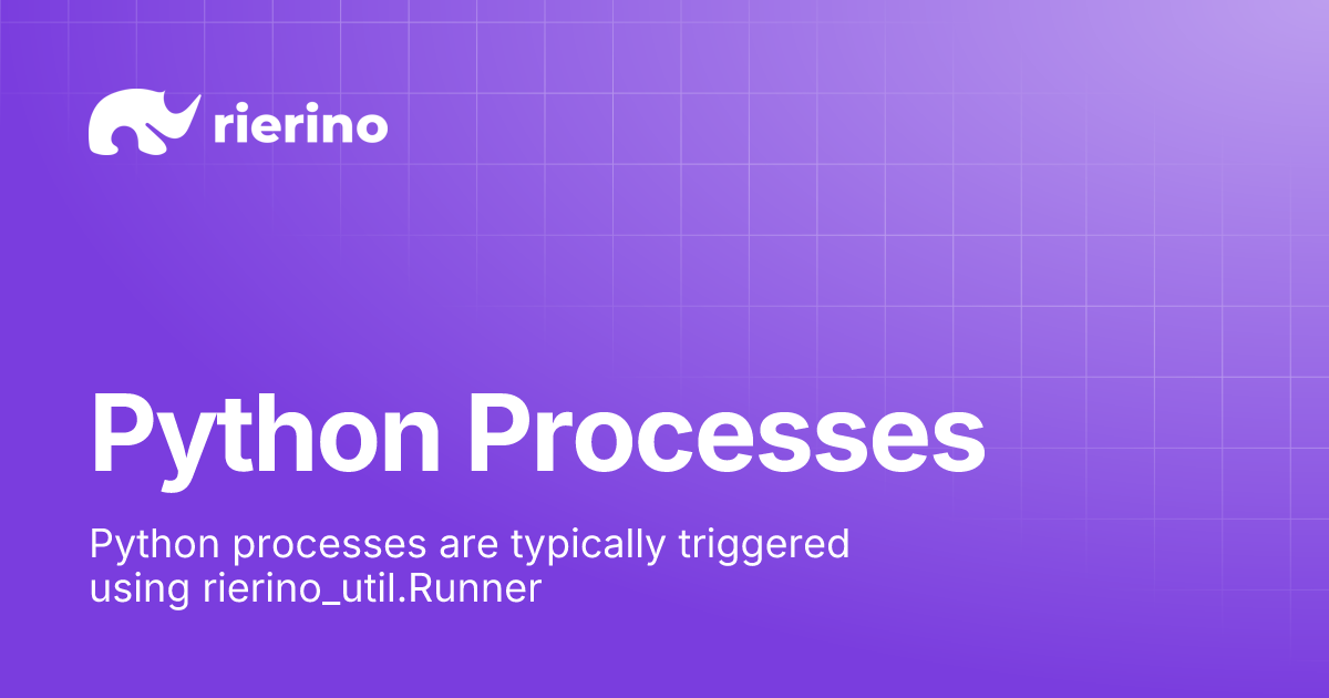 Python Processes | Rierino