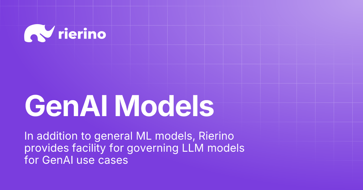 GenAI Models | Rierino