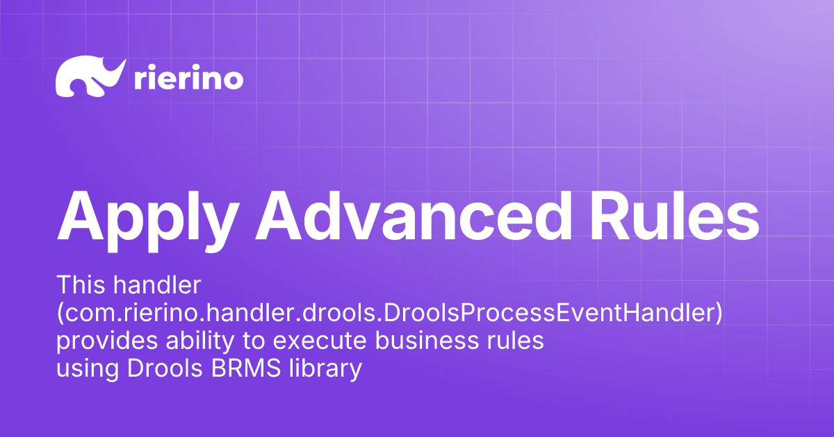 Apply Advanced Rules | Rierino