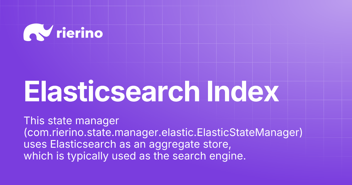 Elasticsearch Index | Rierino