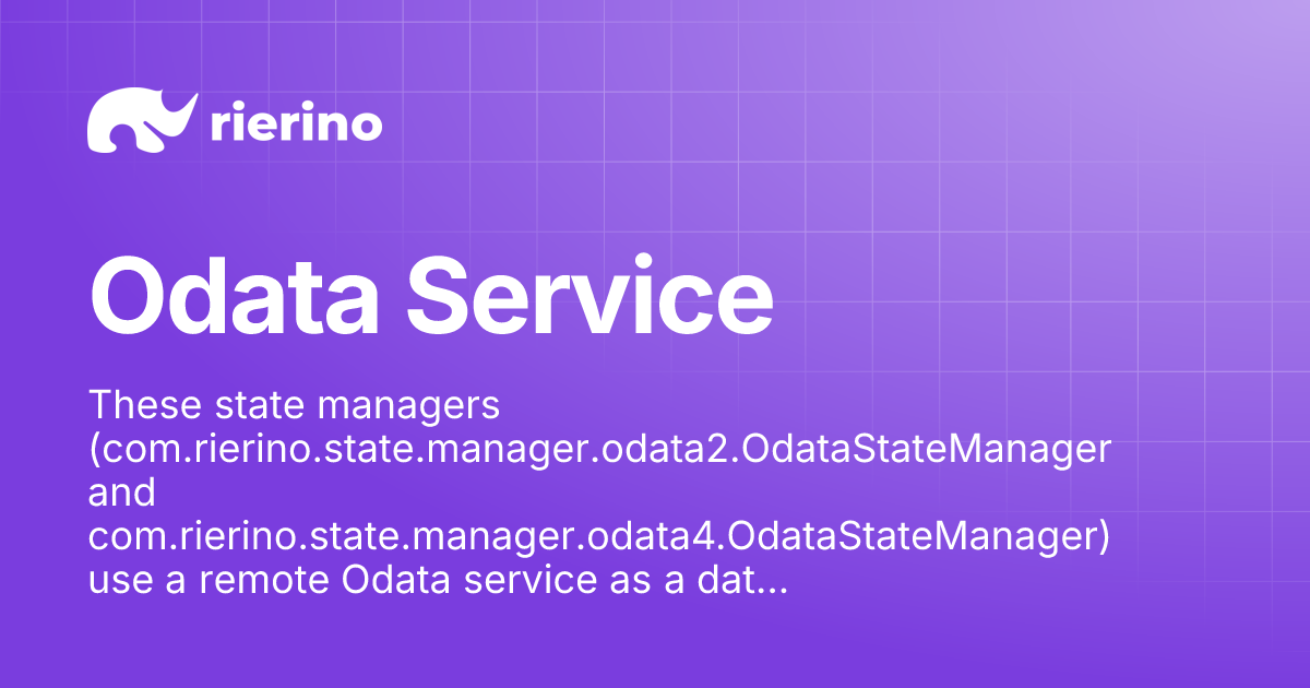 Odata Service | Rierino