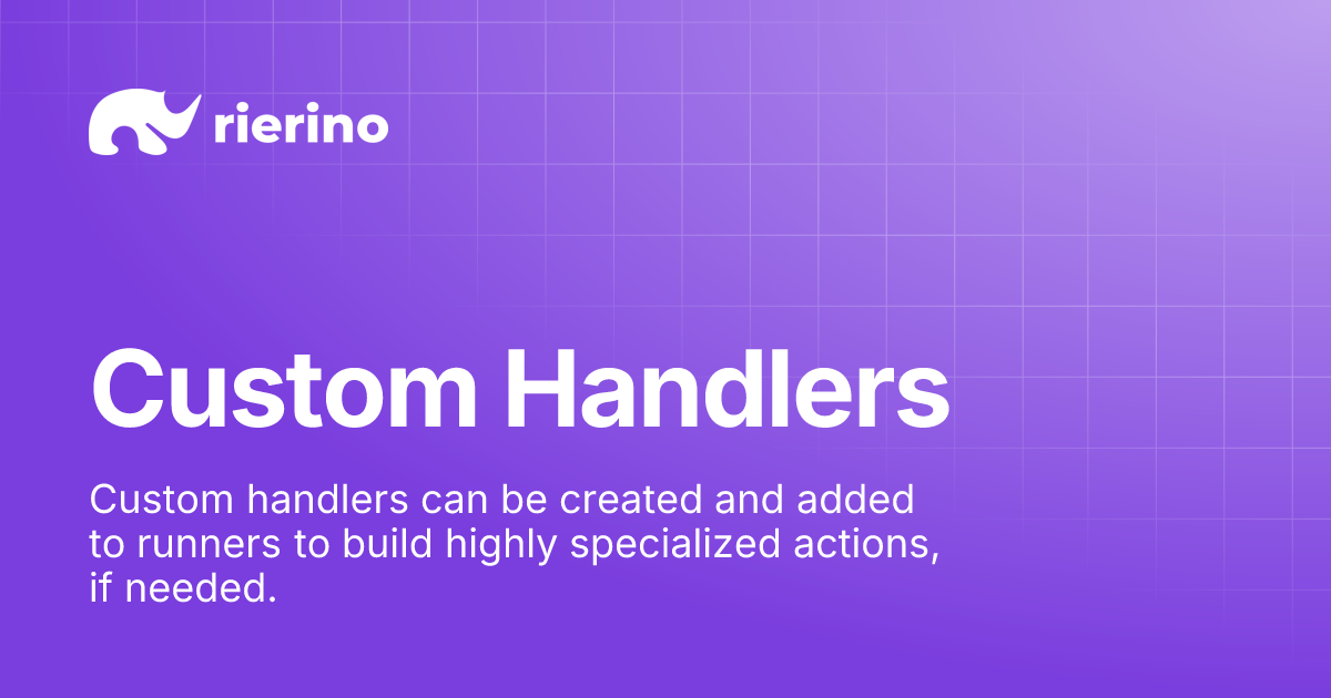 Custom Handlers | Rierino
