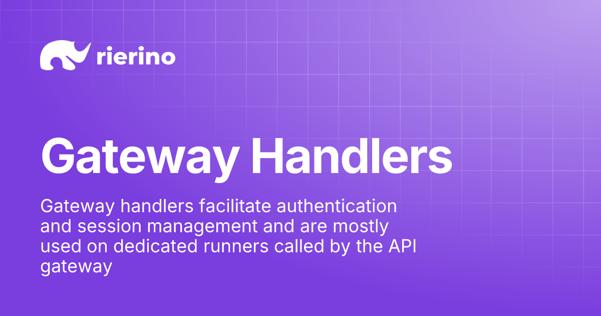 Gateway Handlers | Rierino