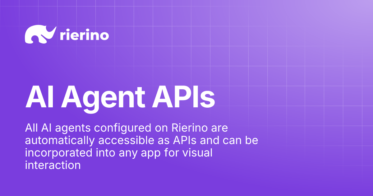 AI Agent APIs | Rierino